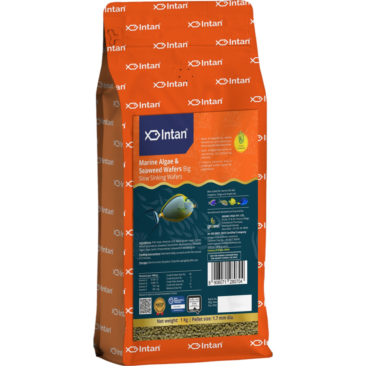 Intan - Marine Algae & Seaweed Wafers (Big) – Fishykart.in